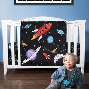 Custom Outer Space Nursery Letters - Outer Space Nursery Decor - 5x7 ...