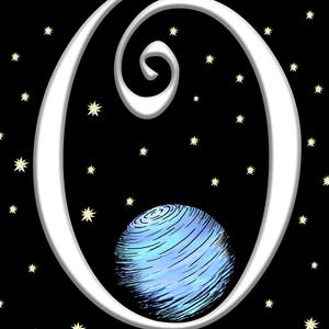Custom Outer Space Nursery Letters - Outer Space Nursery Decor - 5x7 ...