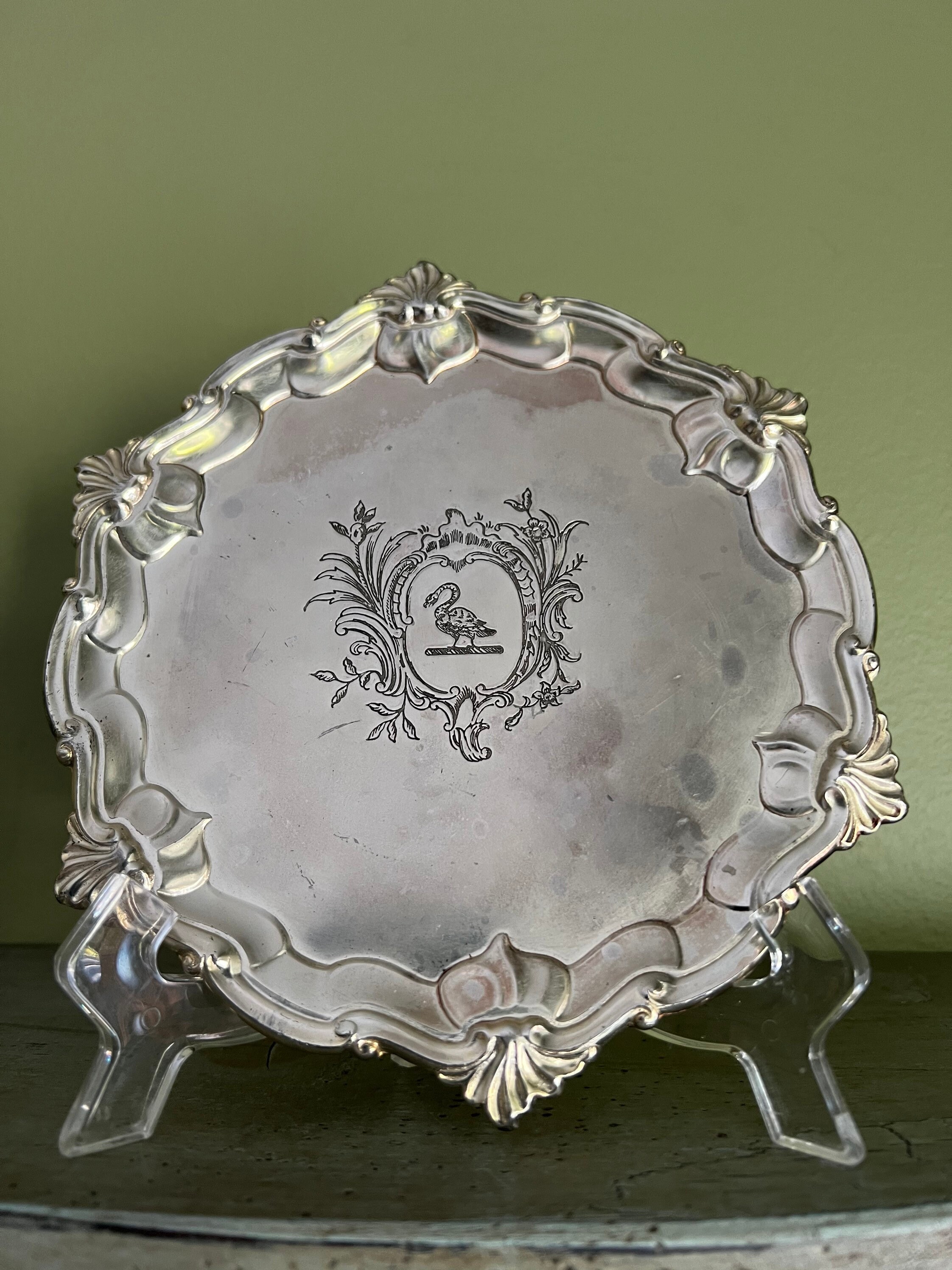 Vintage Silver Plated Small Tray/ Silver Plated Edwardian - Etsy