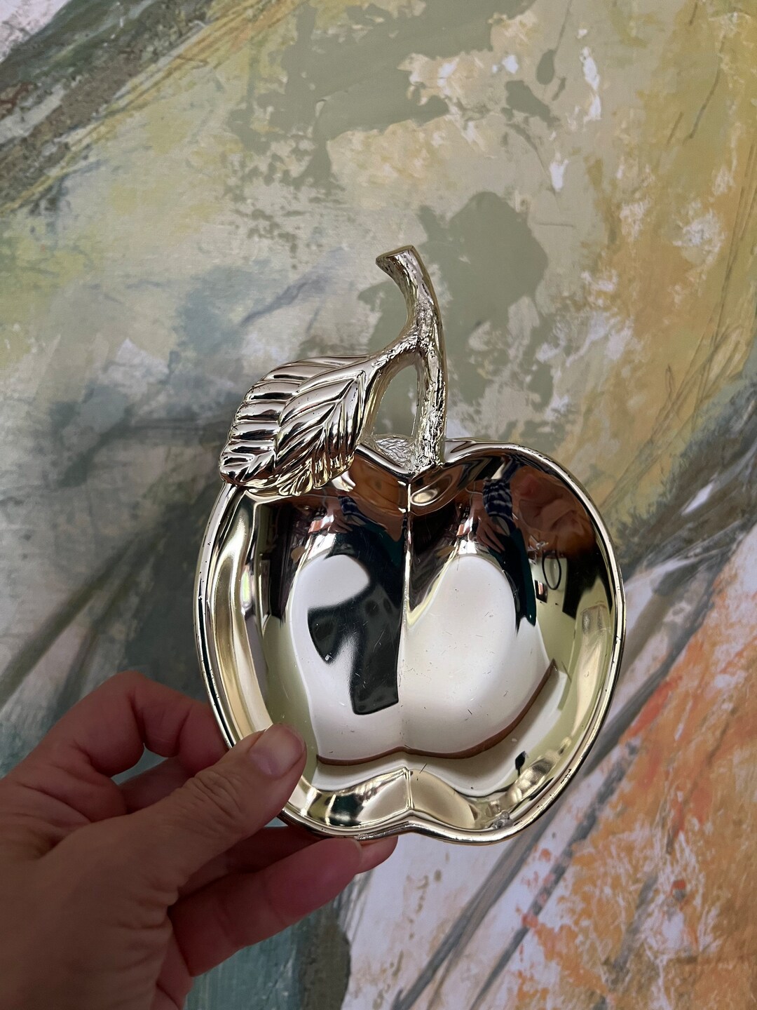 Vintage Silver Plated Footed Apple Soap Holder/ring Holder Made by Seba ...