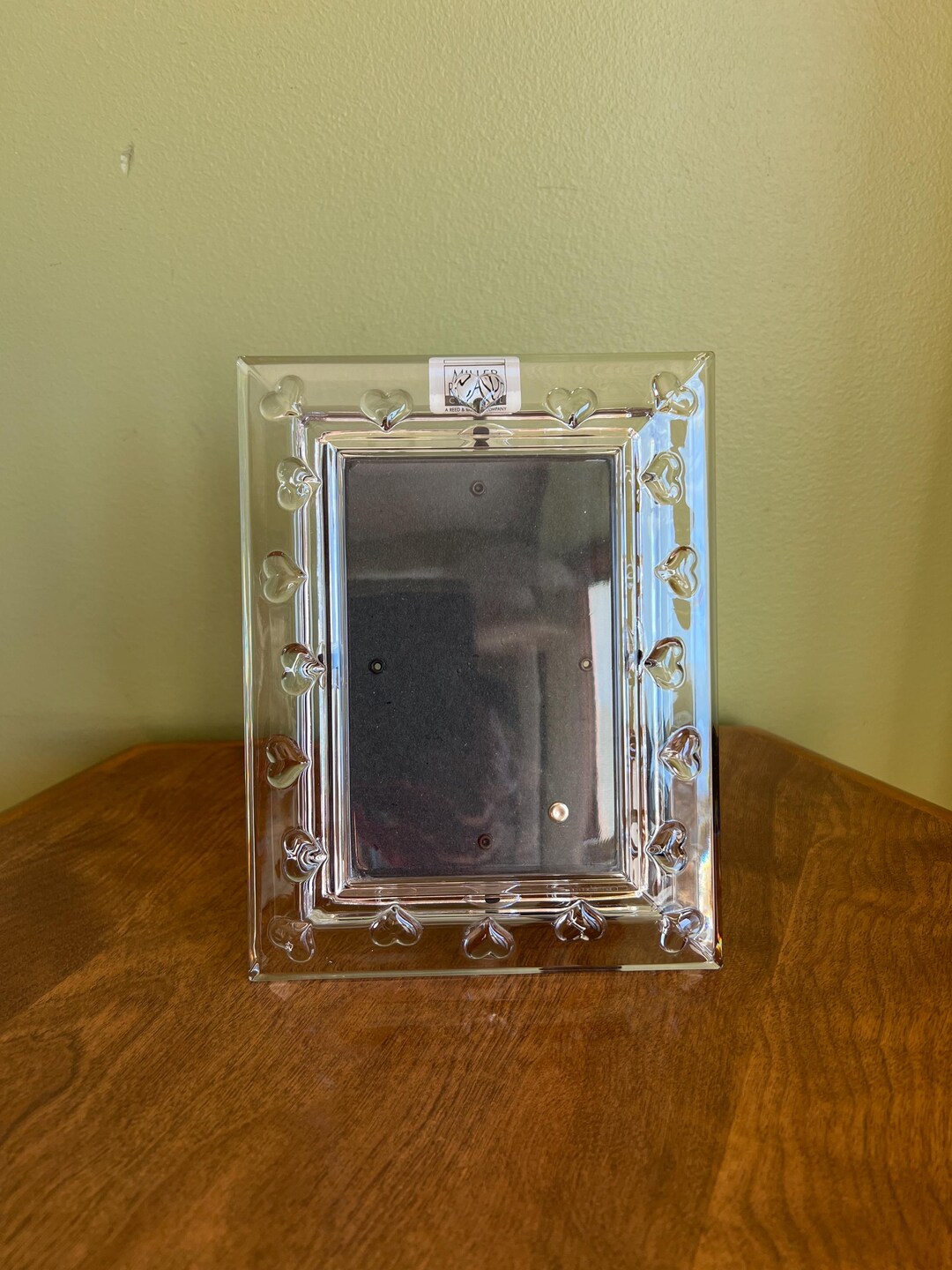 Vintage Miller Rogaska Heart Crystal Picture Frame Made in Austria ...