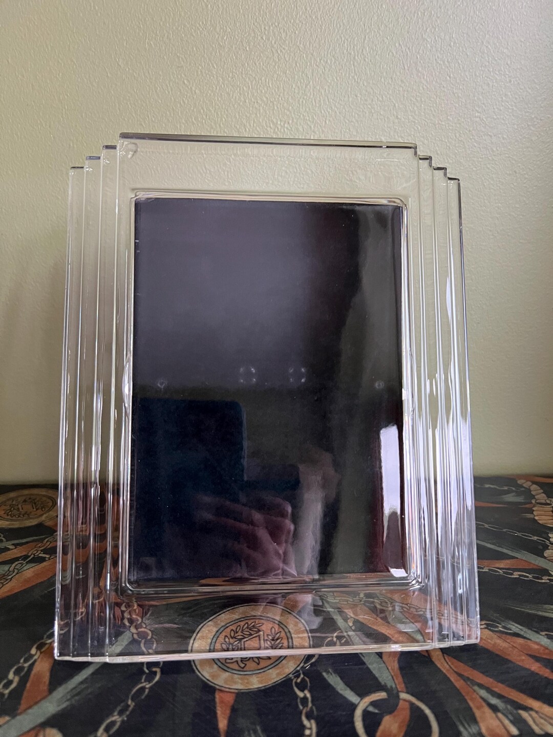 Vintage Waterford Crystal Picture Frame Metropolitan Pattern 5x7 Image ...