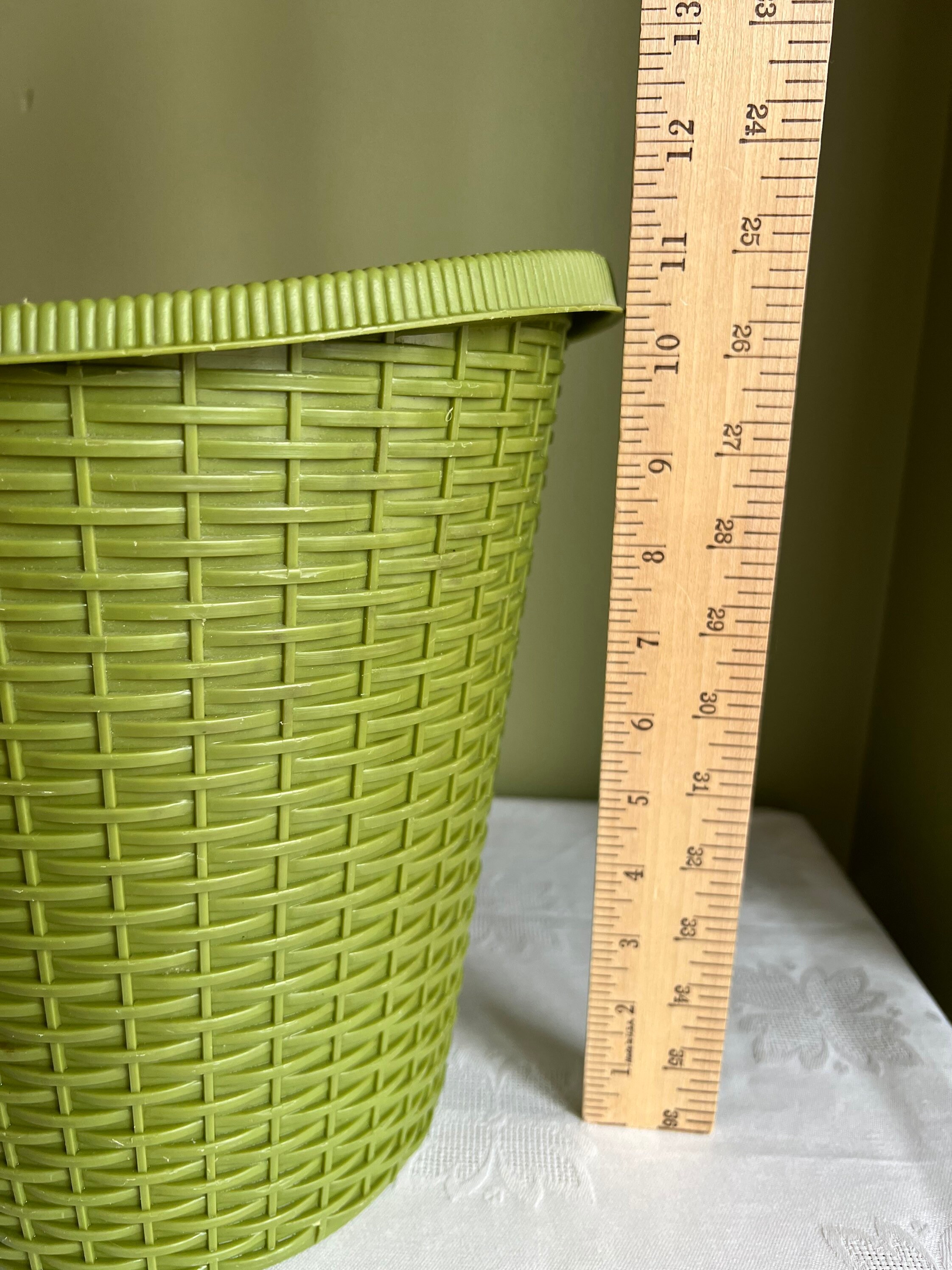 Vintage FESCO 7740 Avocado Green Plastic Trash Can/avocado - Etsy