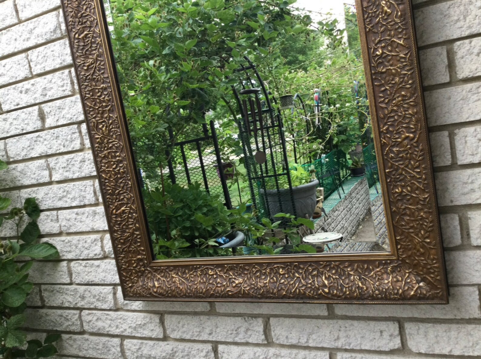 Vintage Ethan Allen Mirror/xl Entry Mirror/art Nouveau Style Wall ...