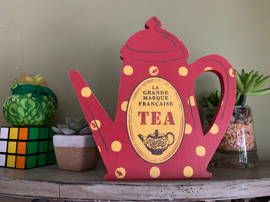 Vintage Wooden French Tea Box - Etsy