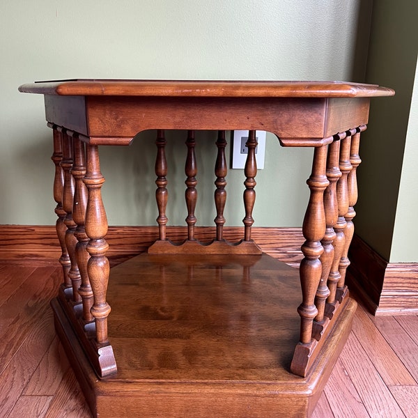 Ethan Allen Round Coffee Table - Etsy