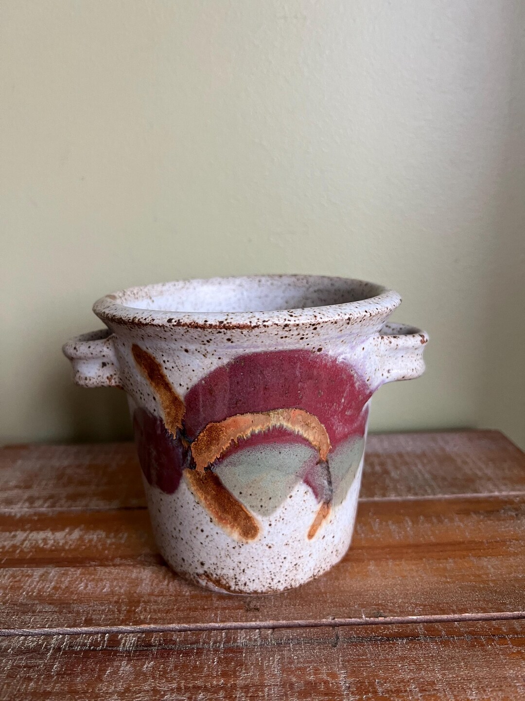 Vintage Tom Chamberlain Art Studio Stoneware Bread Baker Crockpot/tom ...