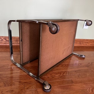 MCM Bar Cart/ Vintage Trolley Bar Cart/old School Rolling Cart/modern ...