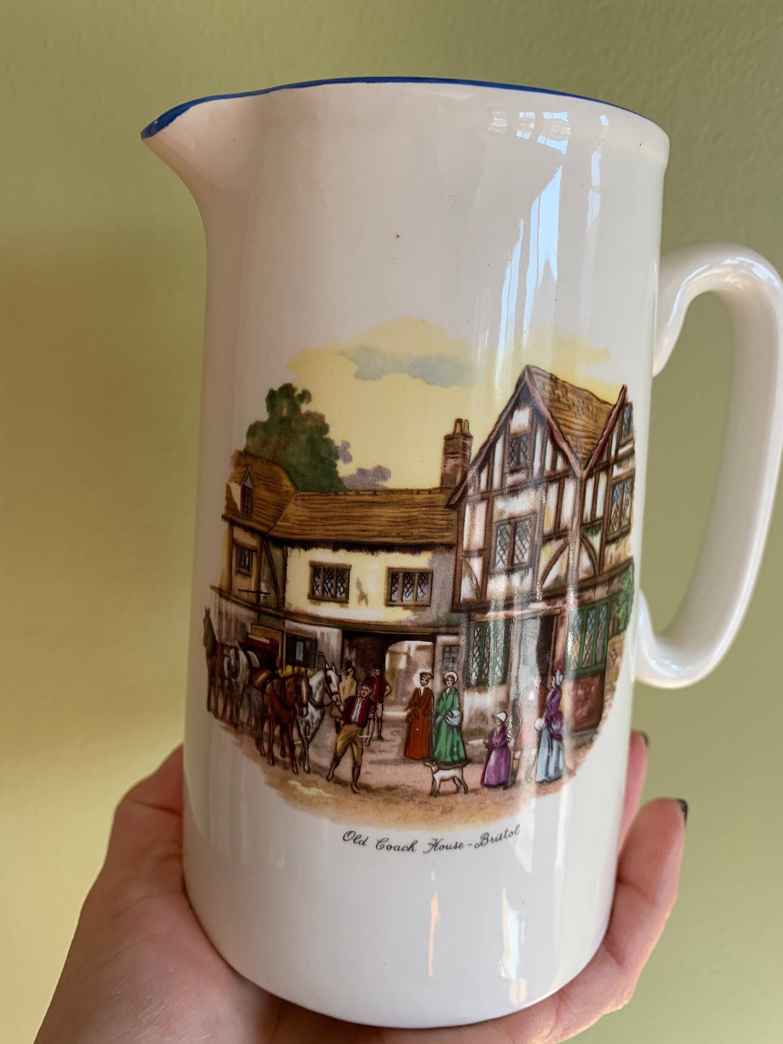 Vintage Lord Nelson Pottery White Ceramic/ceramic Pitcher/ | Etsy