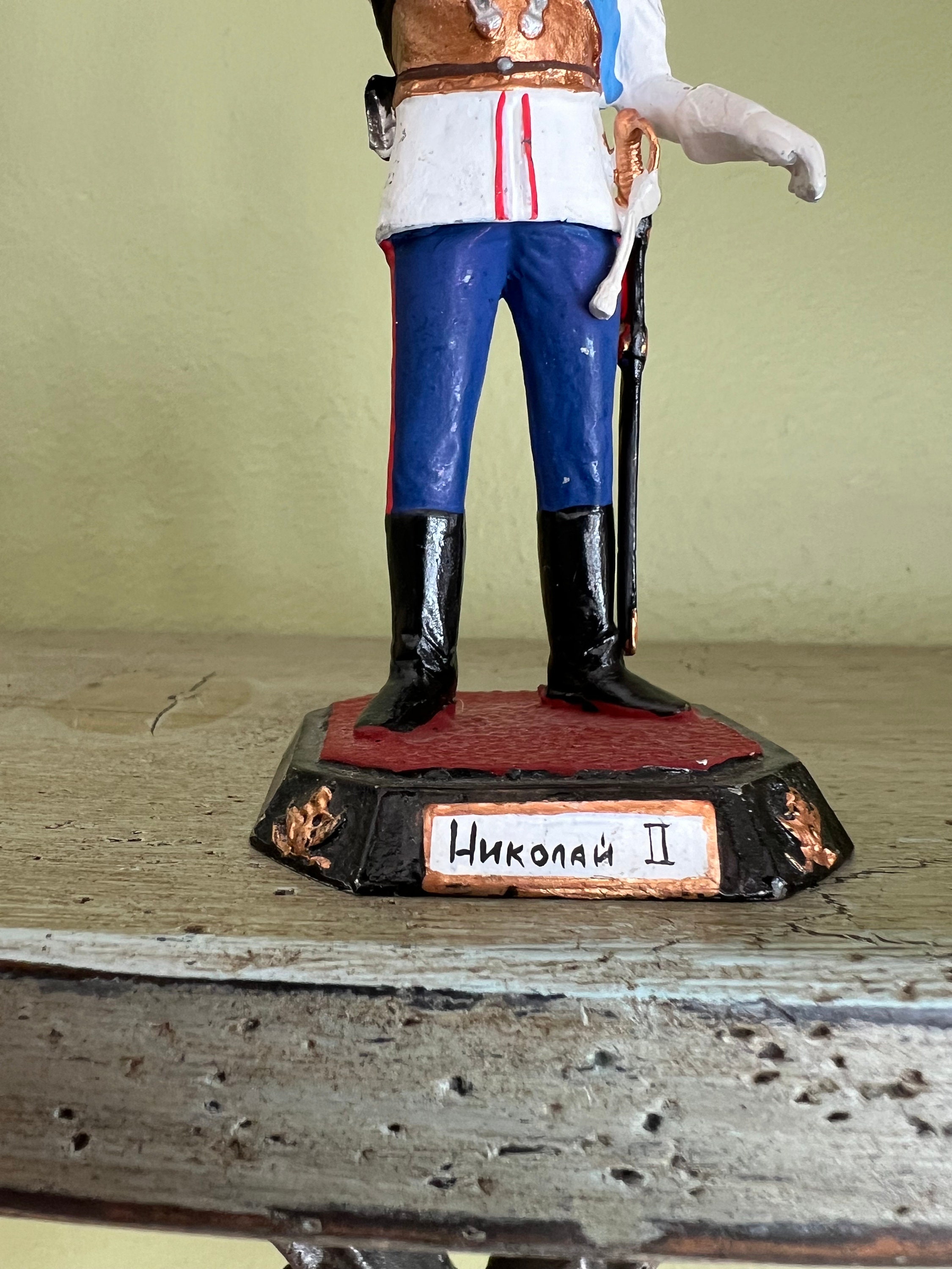 Vintage Russian Tsar Nikolai II Figurine/ Russian Impaire Tsar Nikolai ...