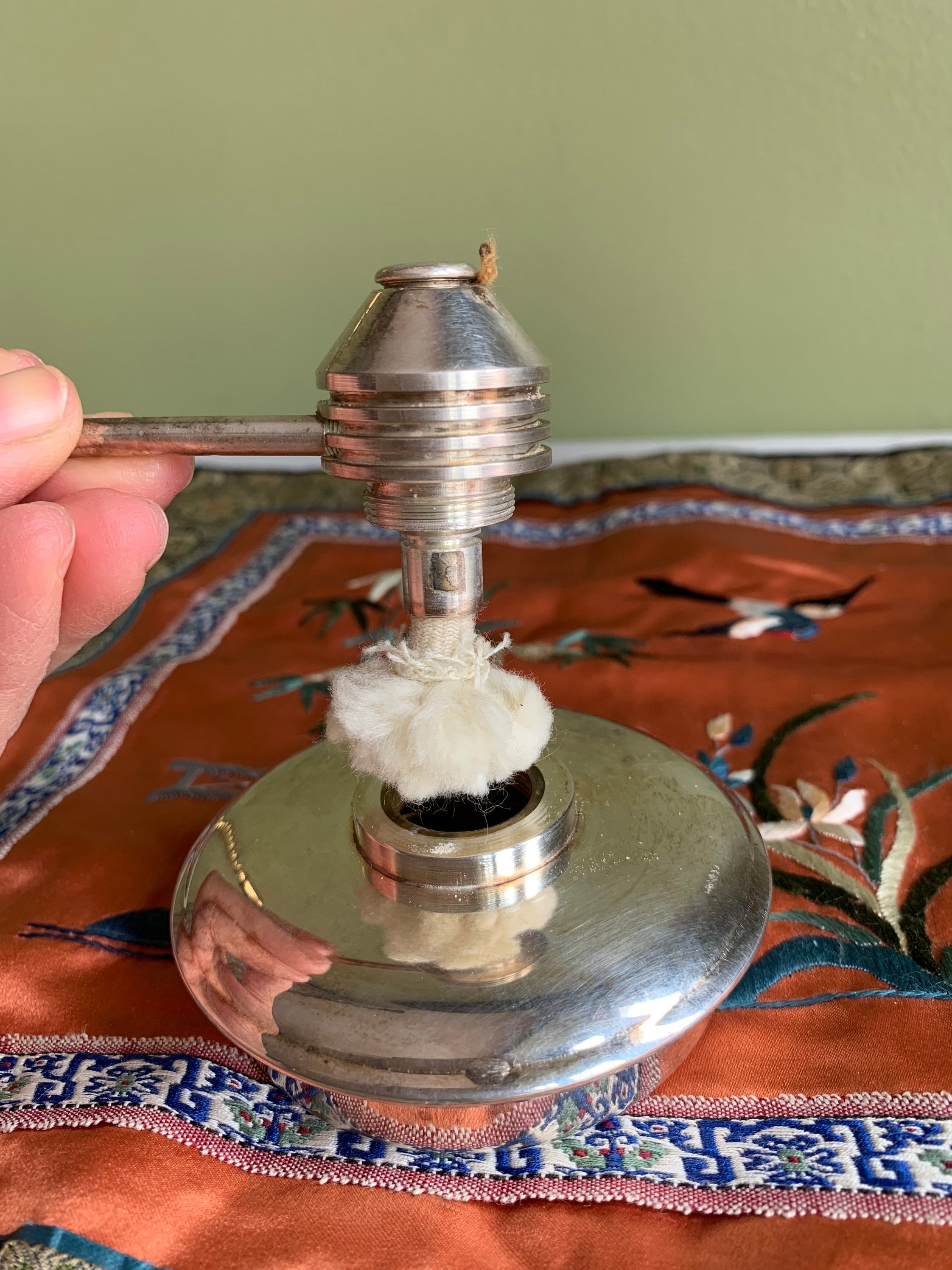 Antique Rare Silver Plated Small Oil Lamp - Etsy