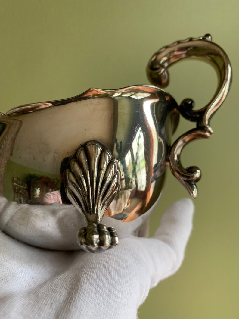 Antique W & SB 330 EPC Silver Plated Gravy/ Sauce Boat Lions | Etsy