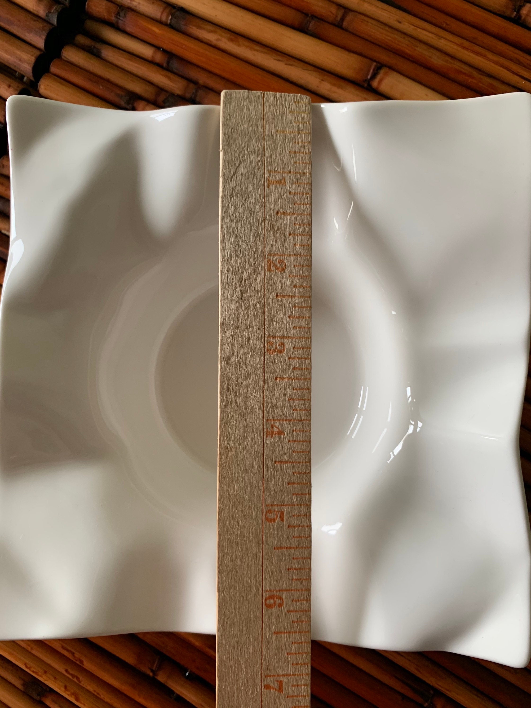 Vintage Dudson England Fine China White Plate/ Wavy Edges | Etsy