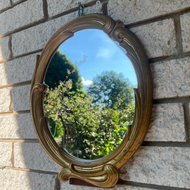 Large Gold Bow Mirror - Etsy