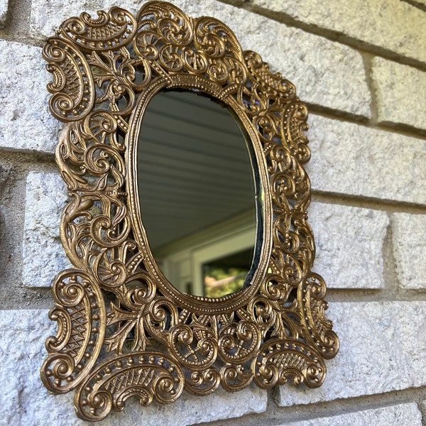 Gold Mirror Small - Etsy