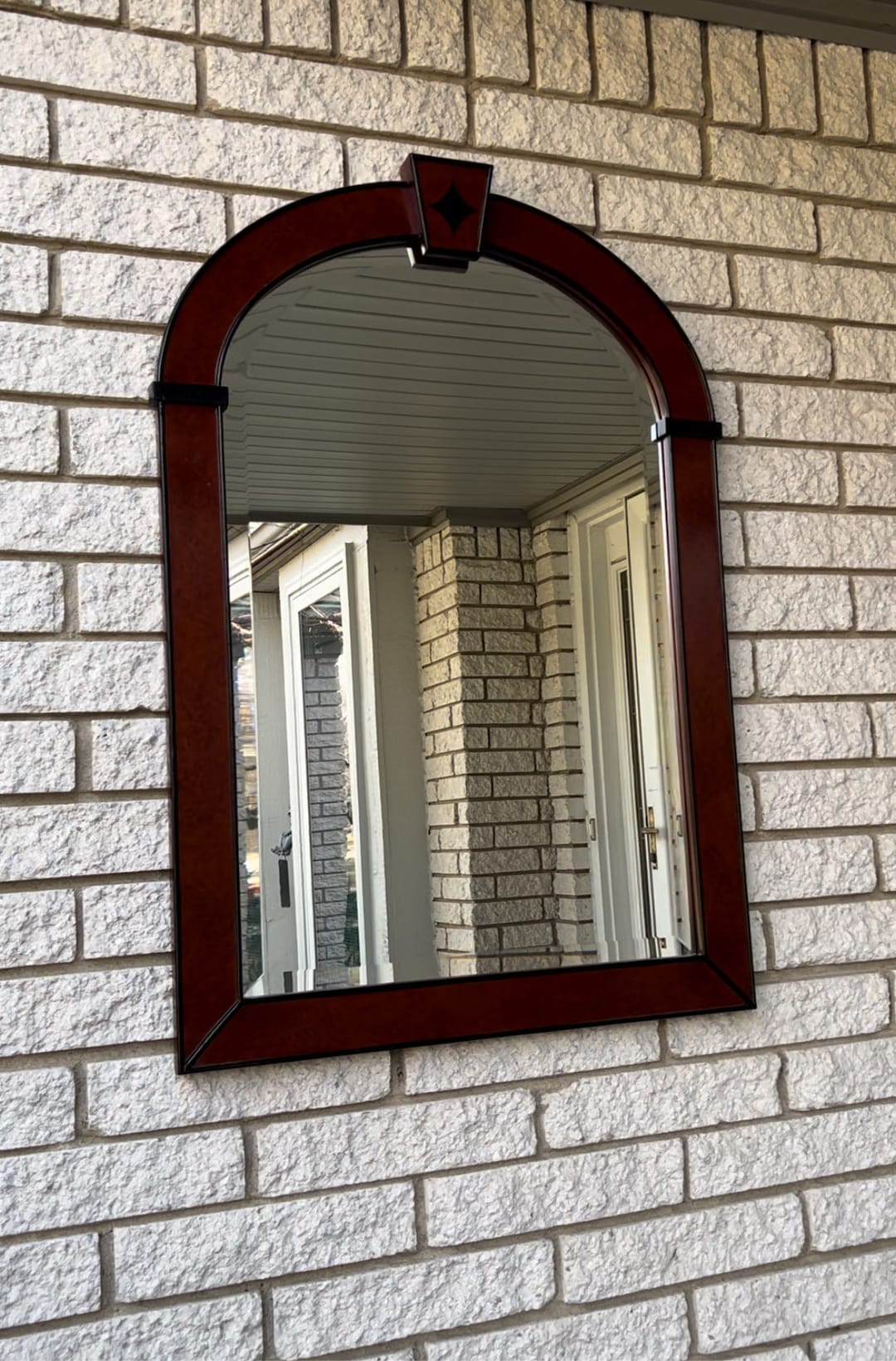 Vintage Large Art Deco Arched Top Mirror by Bombay Company/large Wall ...