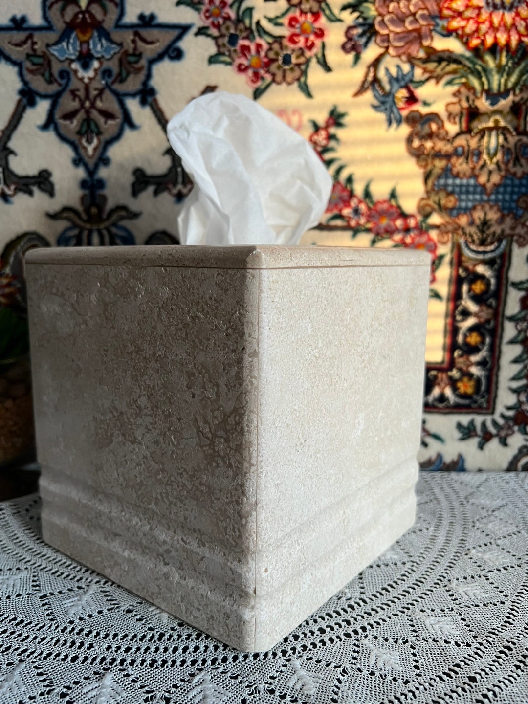 Marble Tissue Cover Box/hand Crafted in Mexico Genuine Marble - Etsy