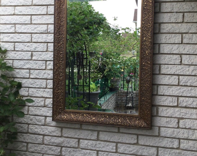 Vintage Ethan Allen Mirror/xl Entry Mirror/art Nouveau Style Wall ...