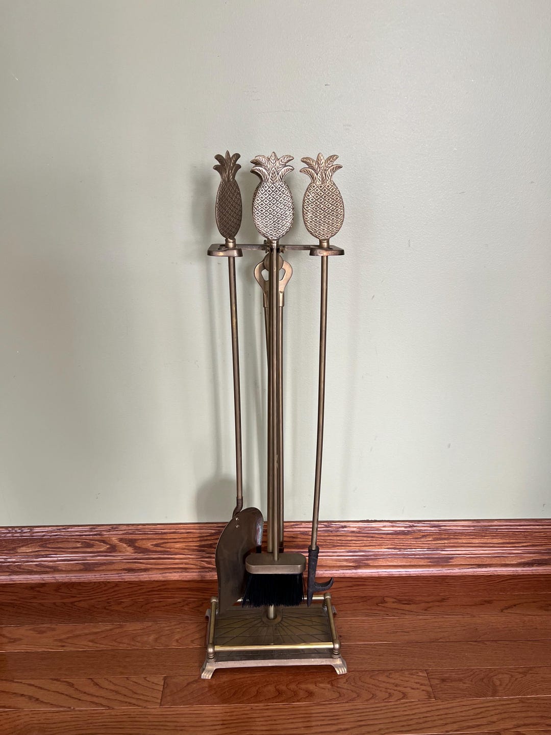 Vintage Fireplace Tools Set With Pineapple Handles// Pineapple ...