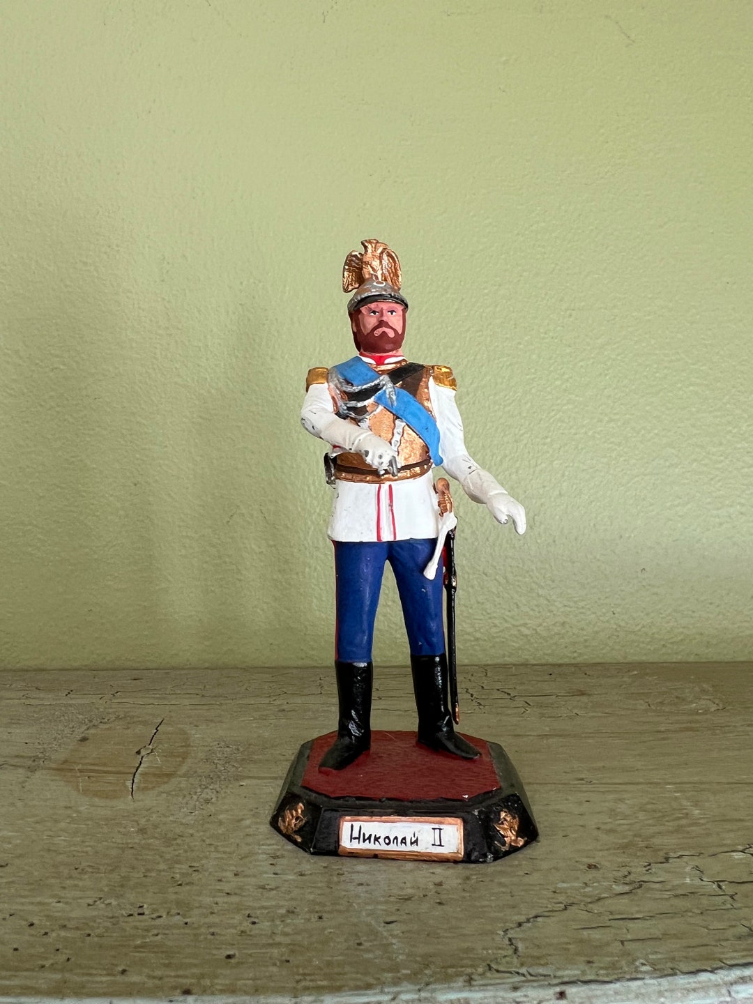 Vintage Russian Tsar Nikolai II Figurine/ Russian Impaire Tsar Nikolai ...