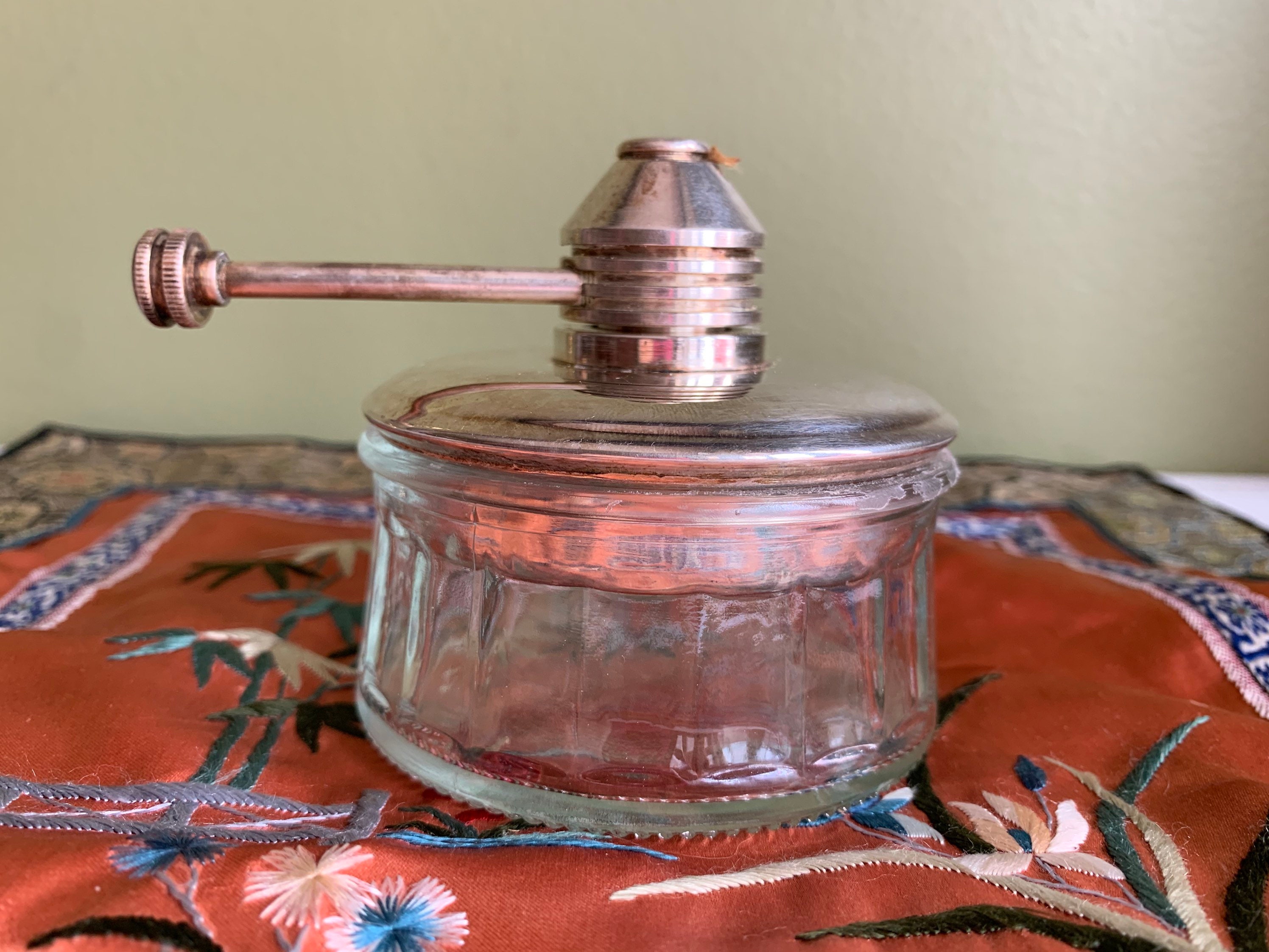 Antique Rare Silver Plated Small Oil Lamp - Etsy