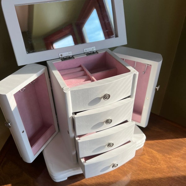 White Jewelry Box - Etsy
