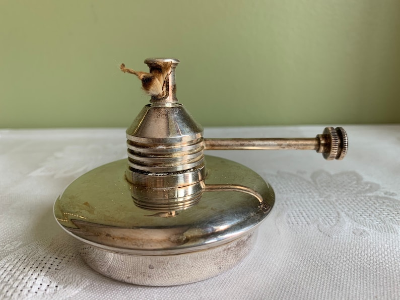 Antique Rare Silver Plated Small Oil Lamp - Etsy