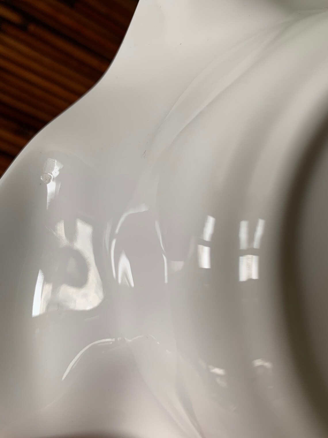 Vintage Dudson England Fine China White Plate/ Wavy Edges | Etsy