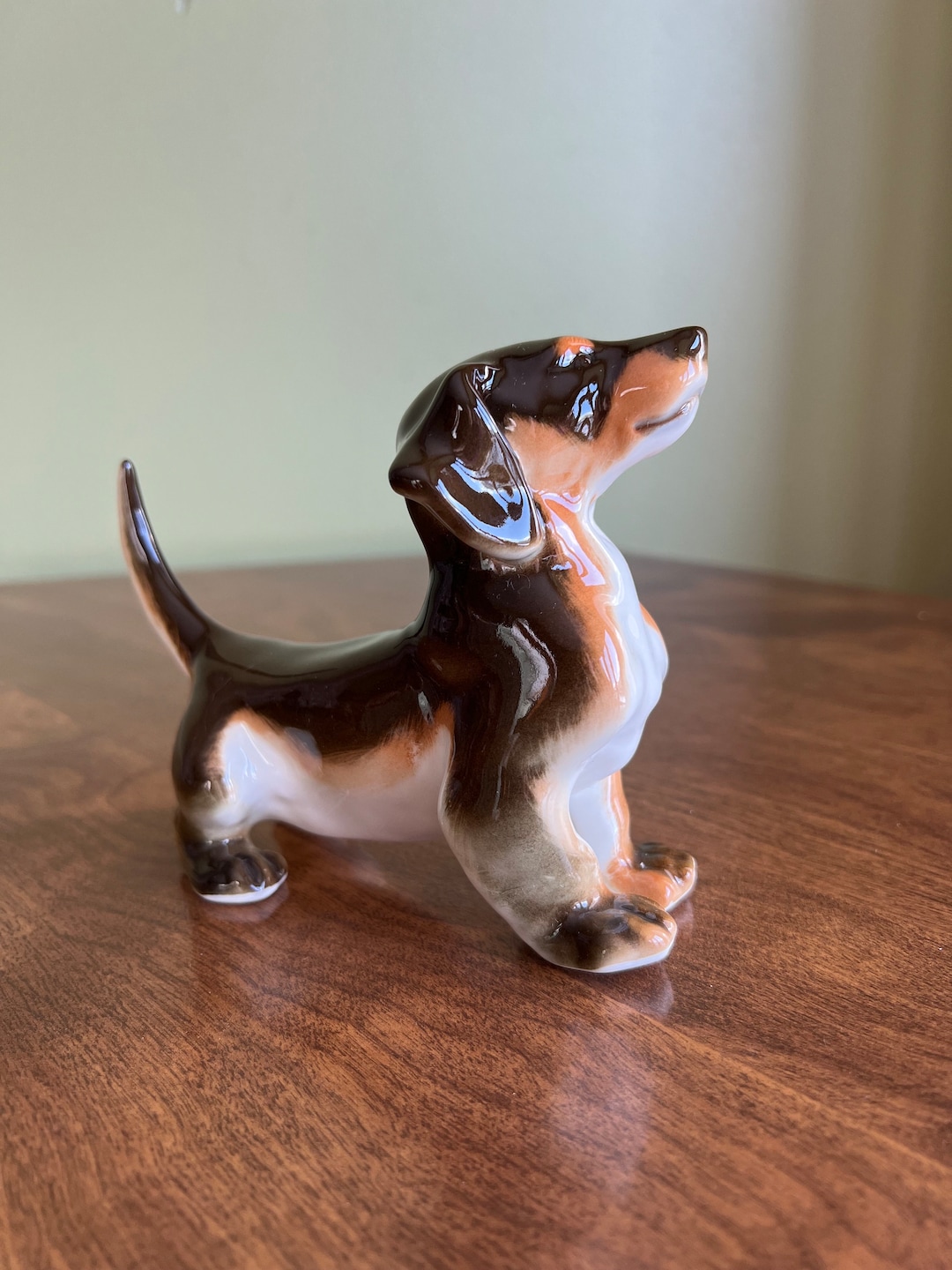 Vintage USSR LFZ Glazed Porcelain Dachshund Figurine/soviet Era ...