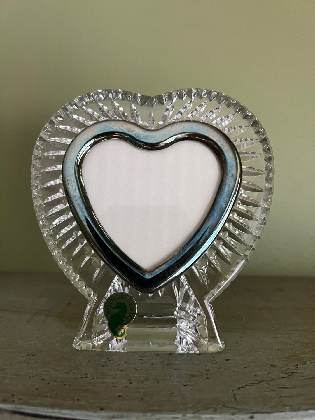 Vintage Waterford Crystal Heart Shaped Photo Frame/made in Germany ...
