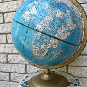 Vintage Cram’s IMPERIAL World Globe With Analemma/ 12" Diameter Raised ...