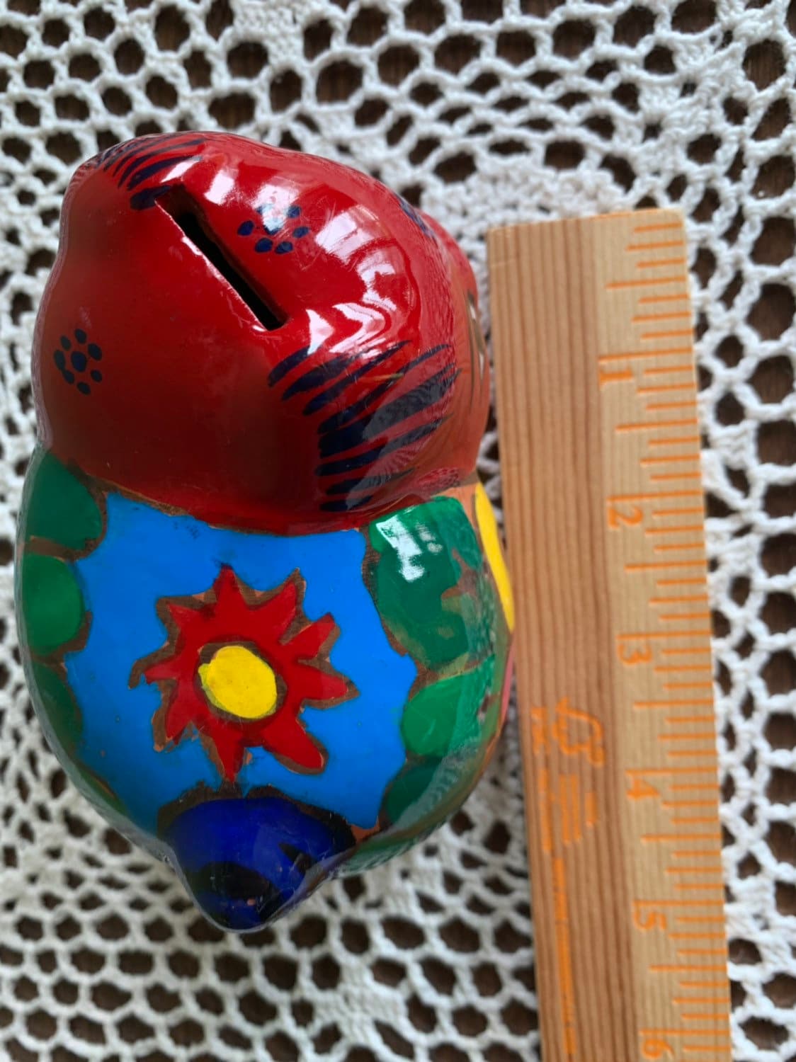 Mexican Folk Art Piggy Bank/ Mexican Talavera Piggy Bank - Etsy