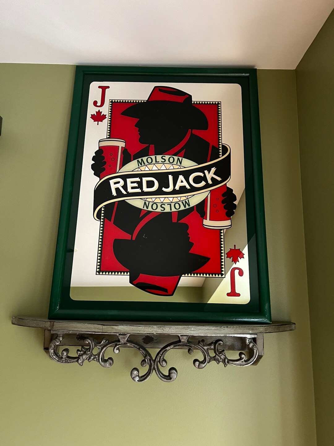 Vintage Large Bar Mirror Molson Red Jack Beer /MOLSON RED JACK Beer ...