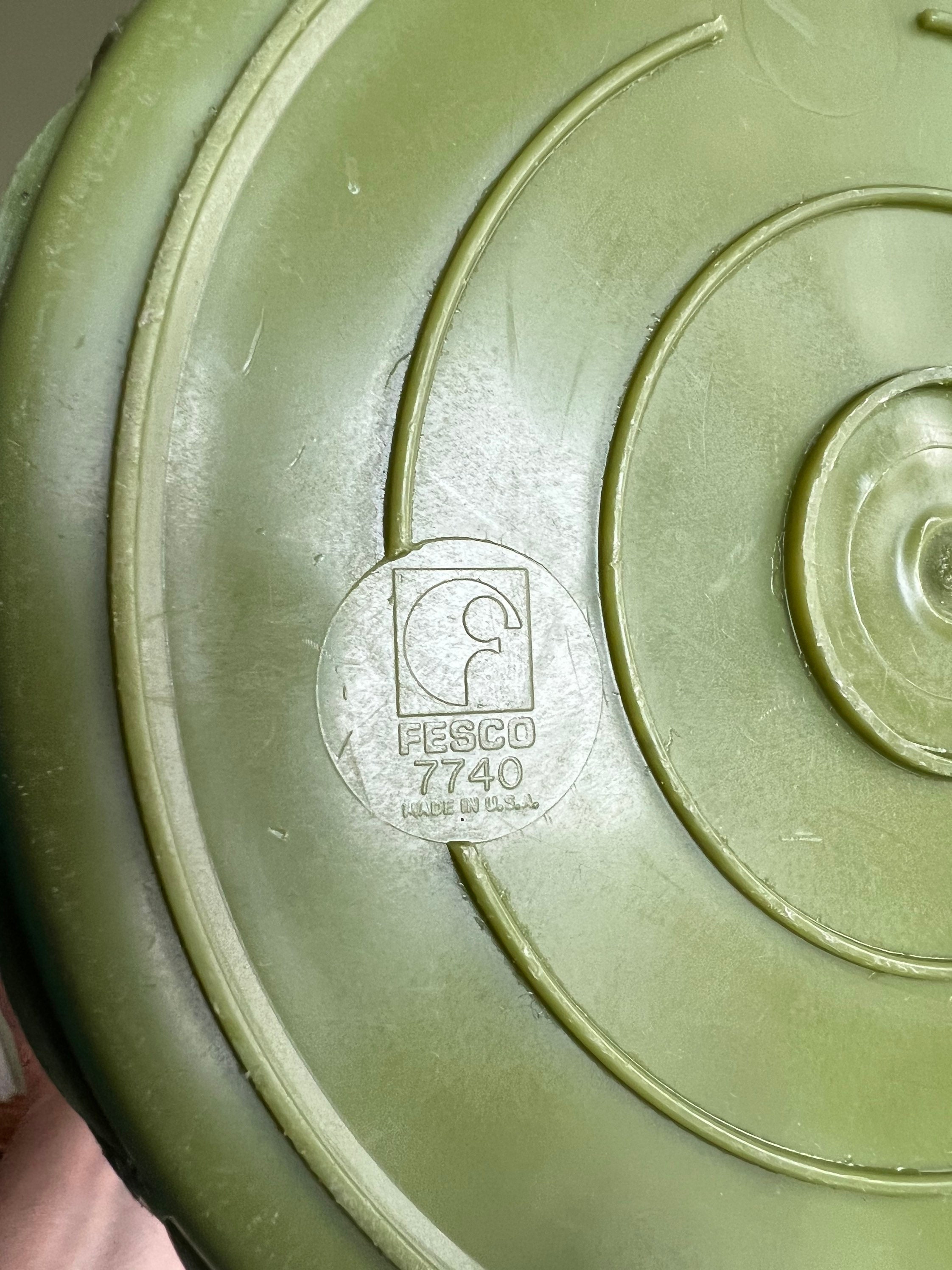 Vintage FESCO 7740 Avocado Green Plastic Trash Can/avocado - Etsy