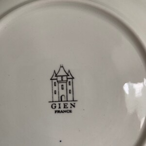 Vintage French Talking Plates/ Gien France Porcelain Talking Plate/ the ...