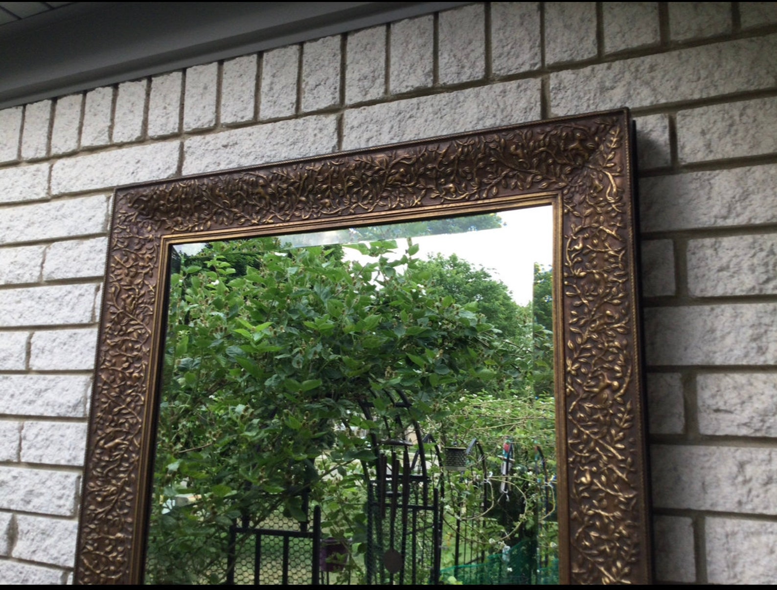 Vintage Ethan Allen Mirror/xl Entry Mirror/art Nouveau Style Wall ...