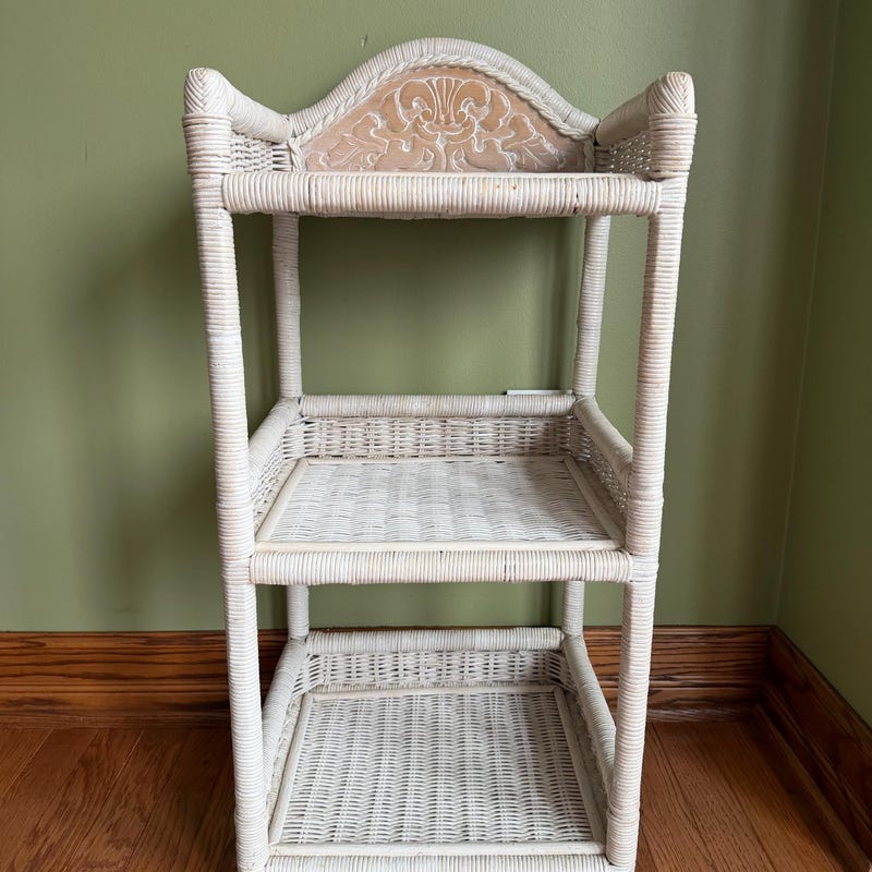 Wicker Corner Shelf - Etsy