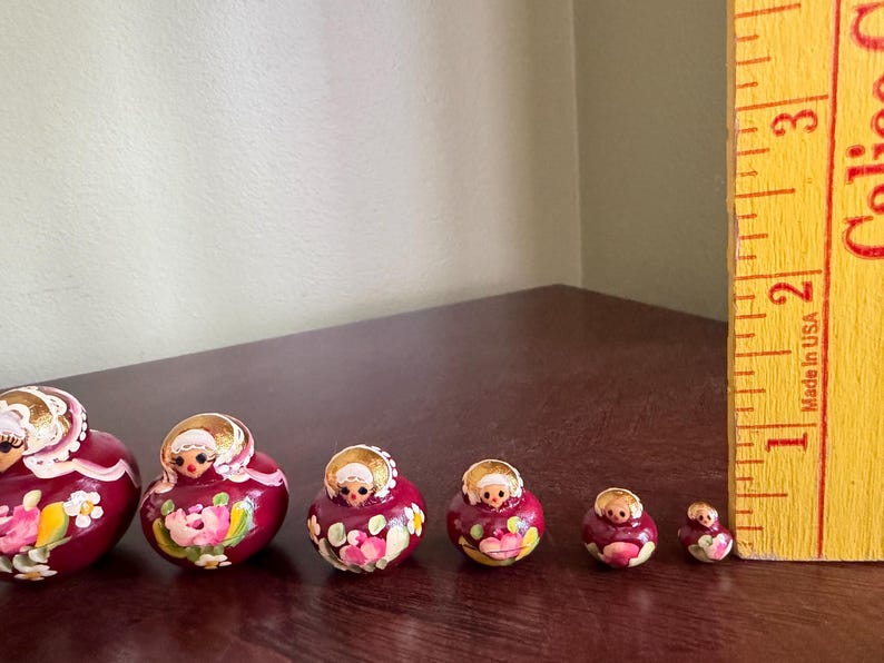 Vintage MATRYOSHKA Traditional Russian Wooden Nesting Dolls/made in ...