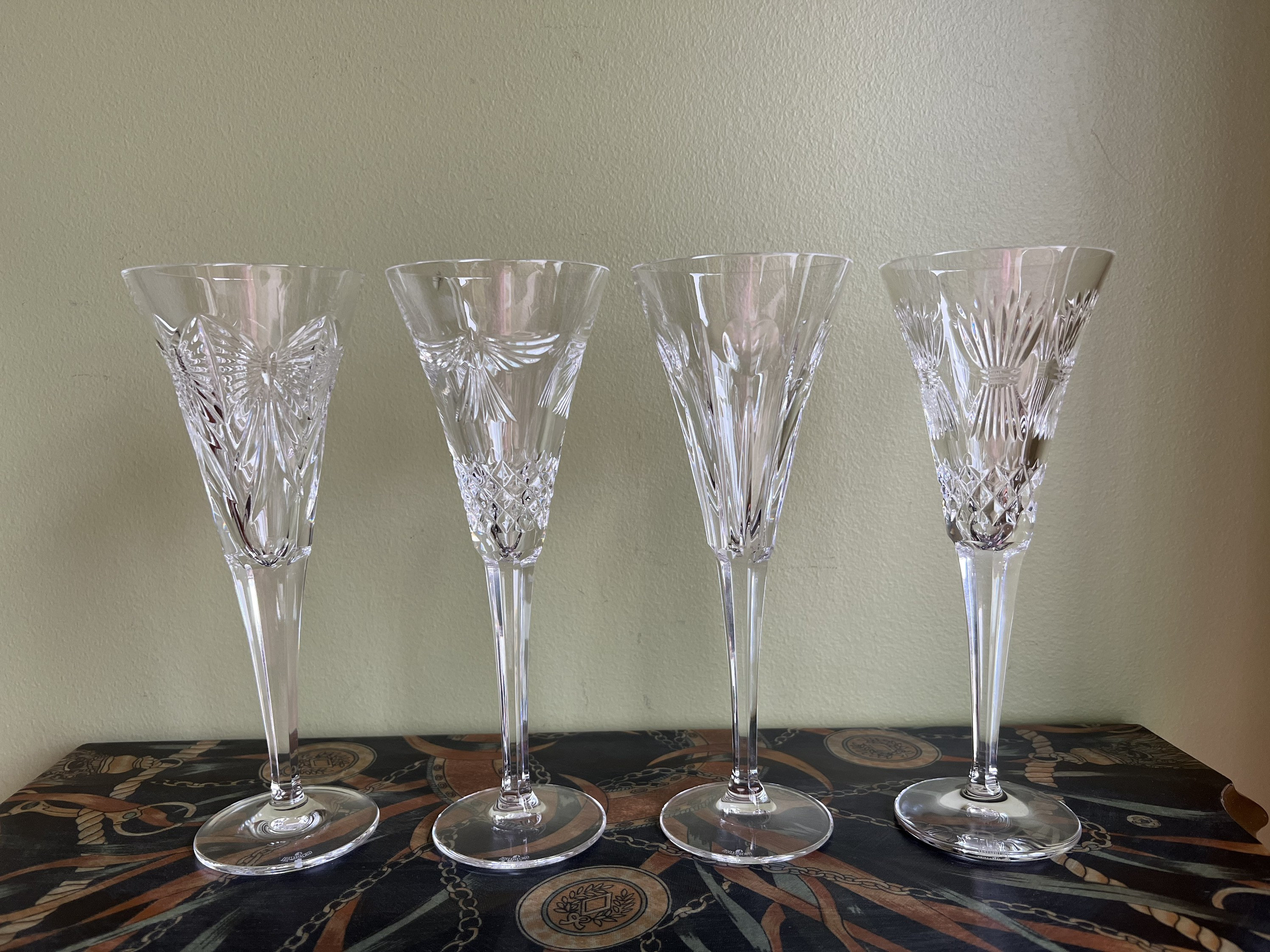 Set of 4 Waterford Millennium Collection Crystal Champagne Flutes - Etsy