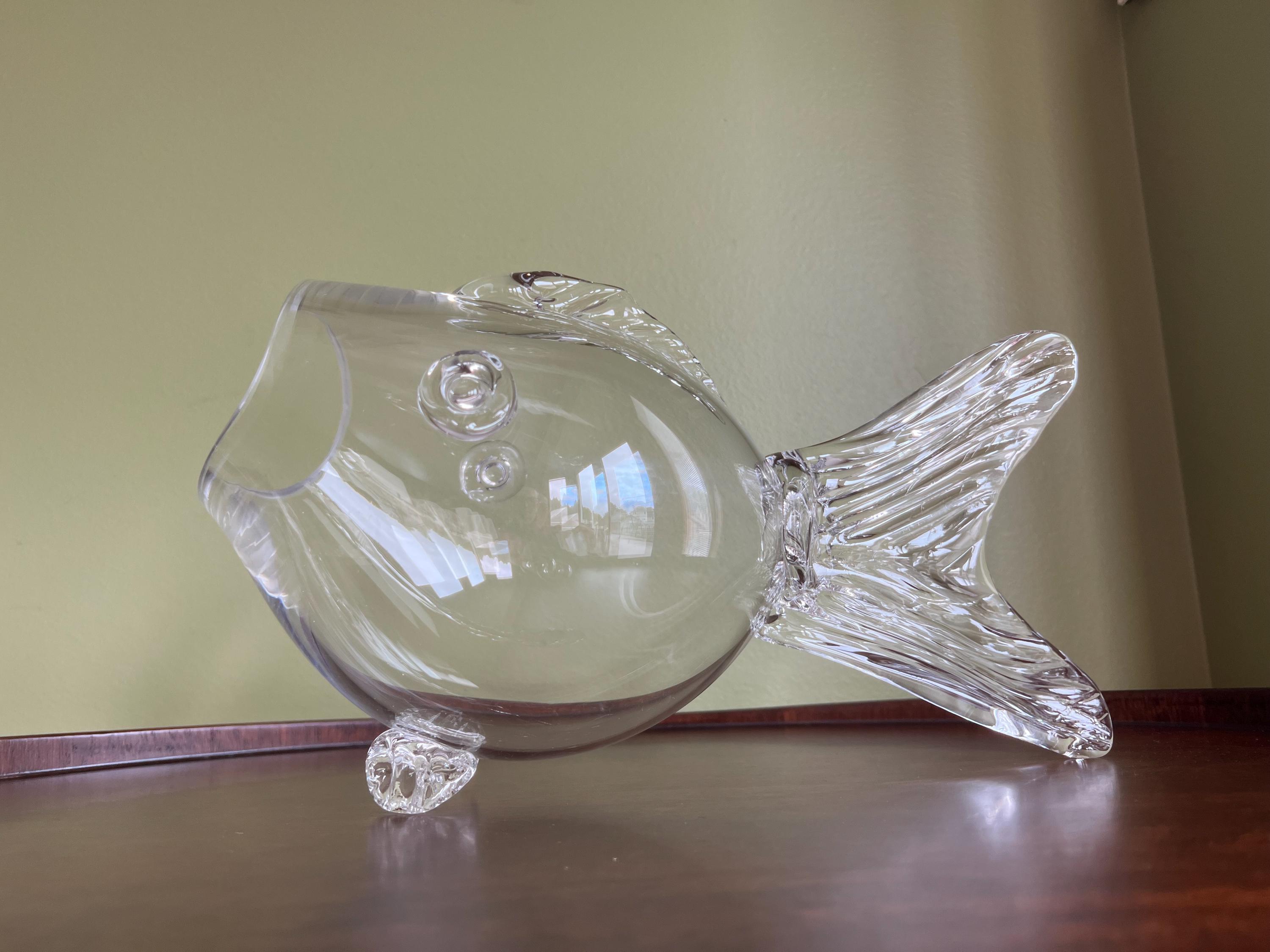 Glass Fish Shaped Bowl