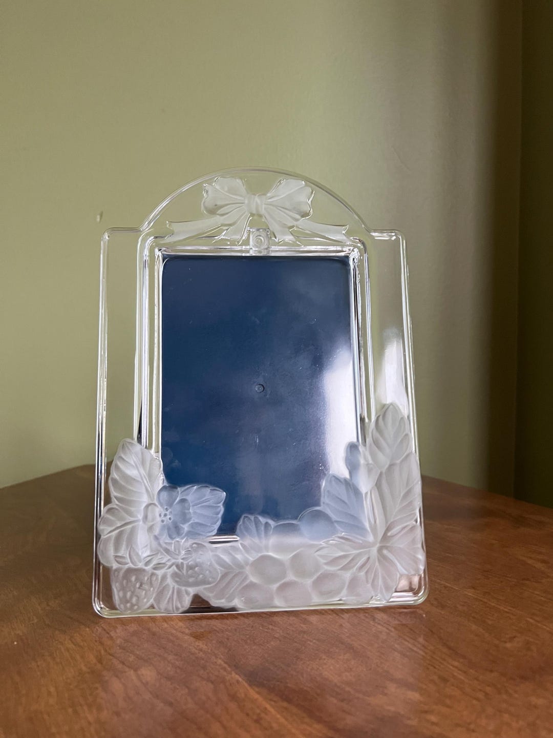 Vintage Mikasa Wedding Day Crystal Picture Frame /crystal Photo Frame ...