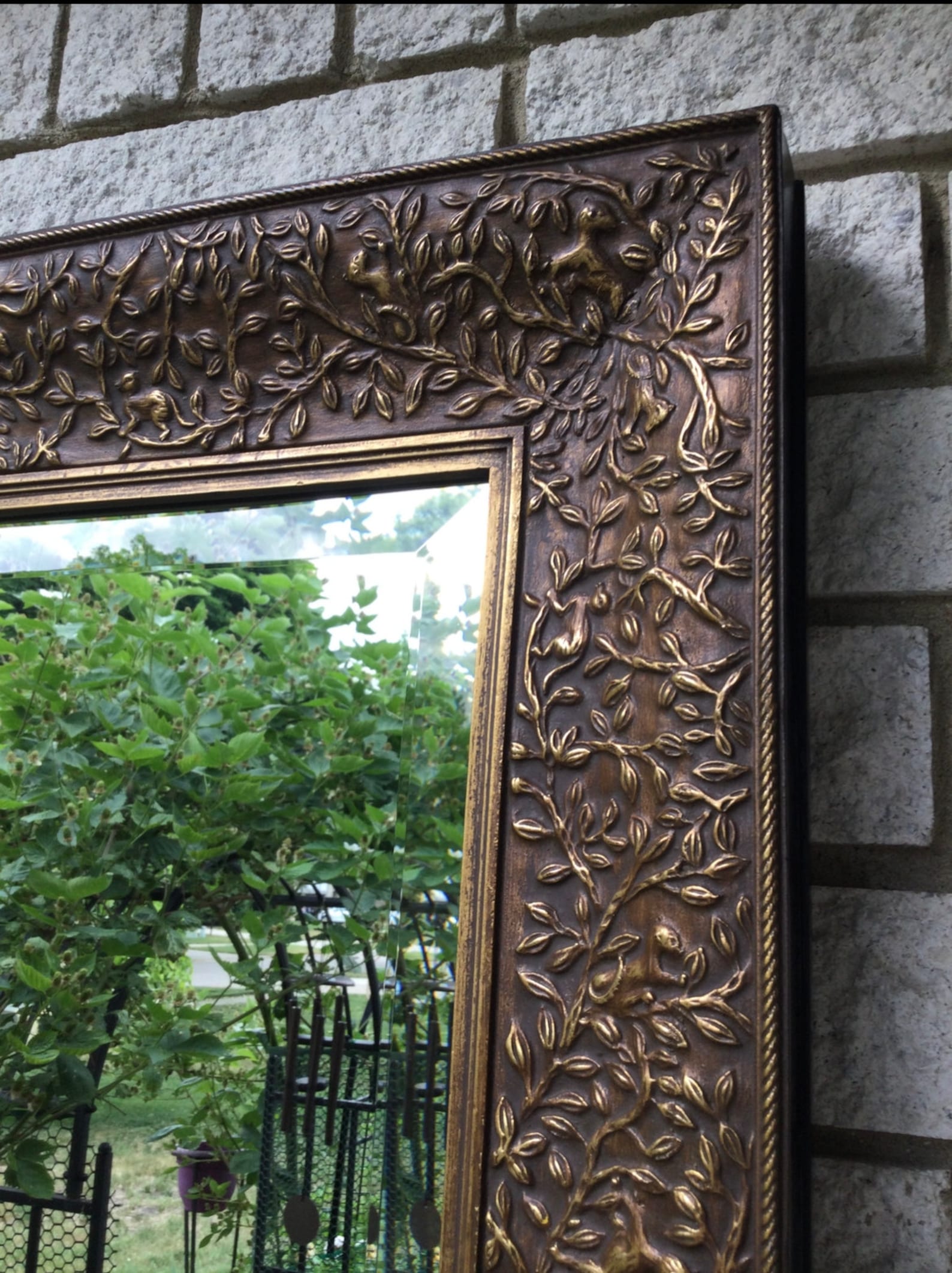 Vintage Ethan Allen Mirror/xl Entry Mirror/art Nouveau Style Wall ...
