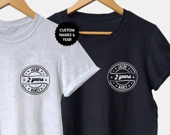 One Year Anniversary Shirts - Etsy