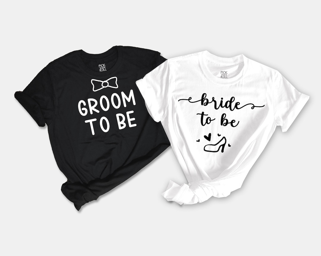 Bride & Groom to Be Matching Shirts: Engagement Gift - Etsy