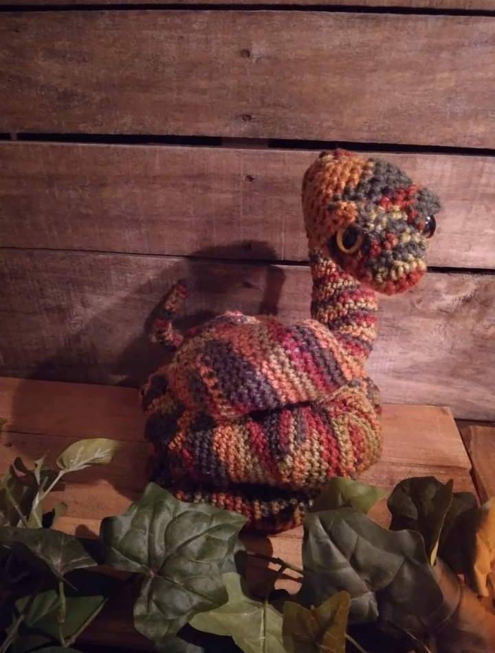 Snake Crochet Handmade to Order Choose Any Color Theme Wired Poseable ...