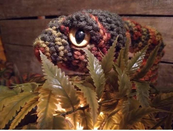 Snake Crochet Handmade to Order Choose Any Color Theme Wired Poseable ...