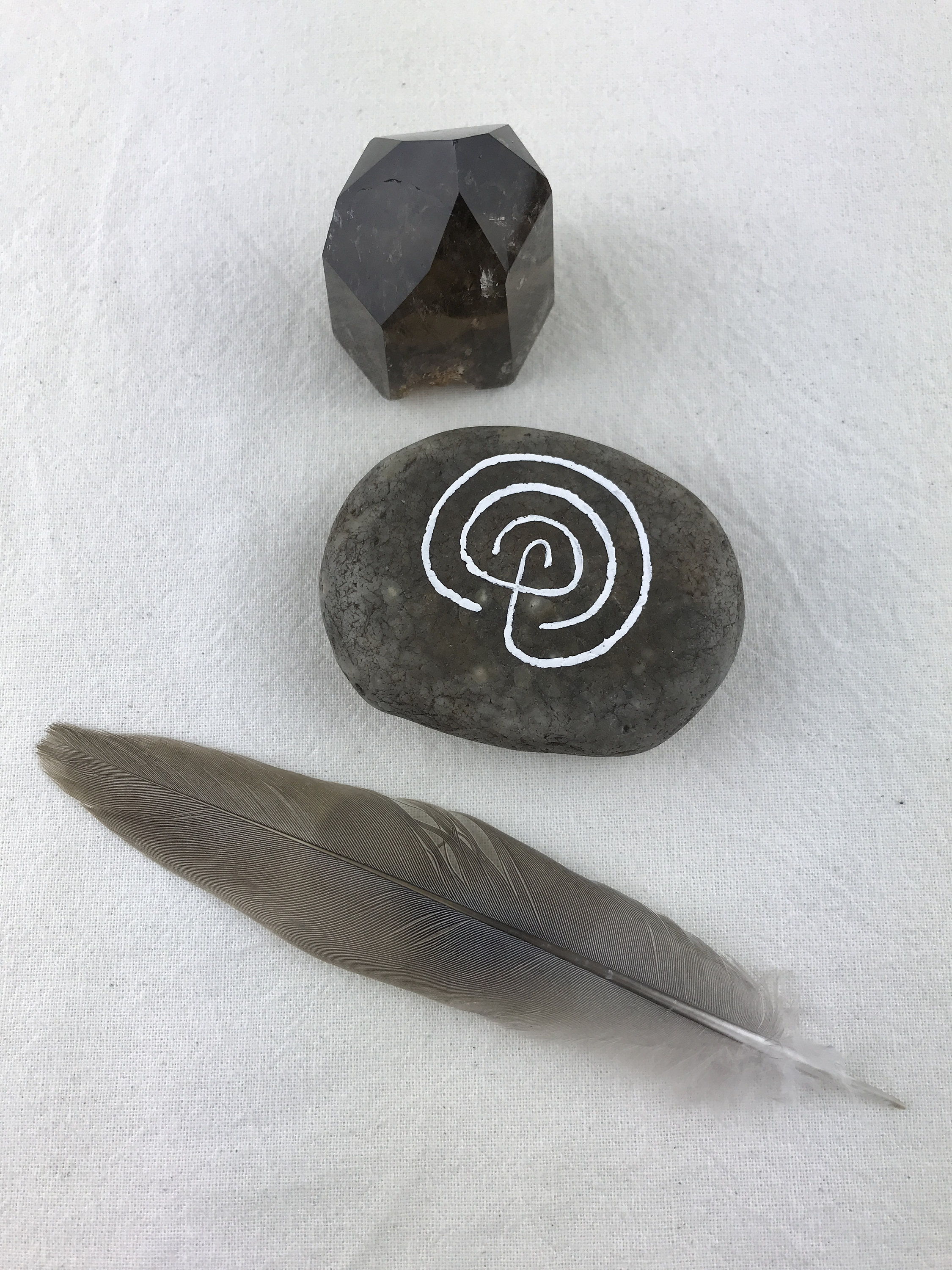 Labyrinth Stone//labyrinth//hand Painted Labyrinth//meditation Tool ...