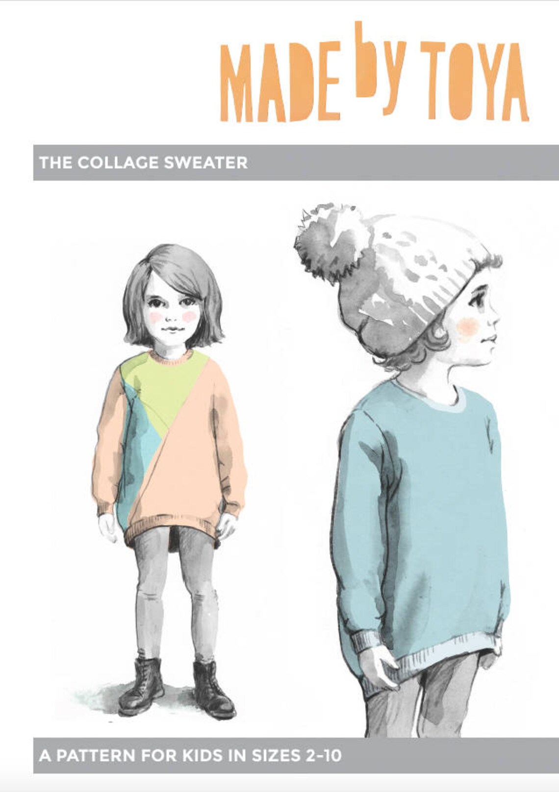 PDF Sewing Pattern for the Collage Sweater | Etsy UK