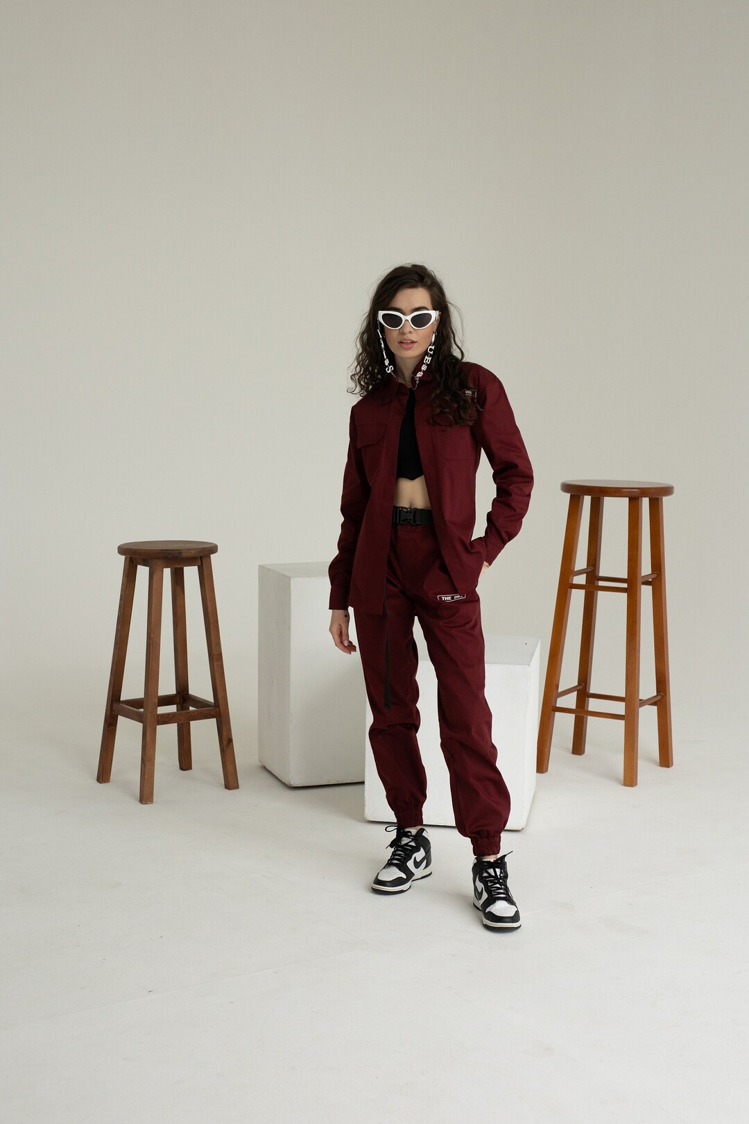 Red Two Piece Set Women, Women Costume, Lounge Wear, Office Suit ...