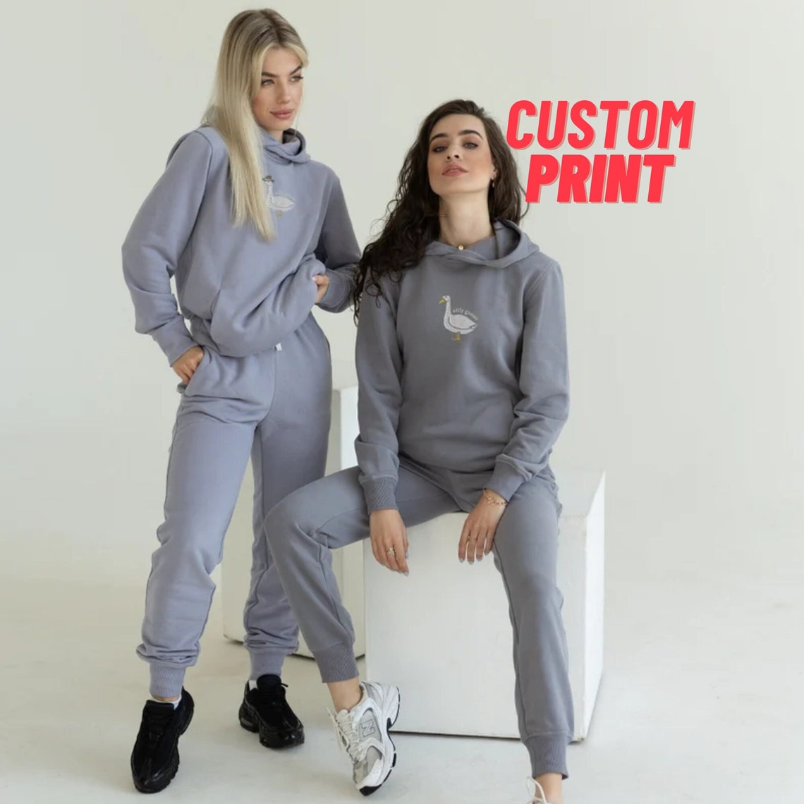 Tracksuit Set With Duck, Sports Tracksuit, Cotton Tracksuit, Matching ...